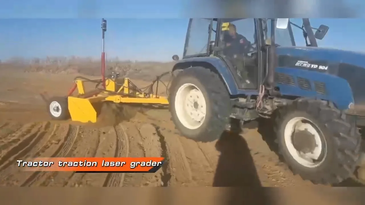 Tractor Mounted Land Leveling Machine 2.5-4 Meters Working Width Laser ...
