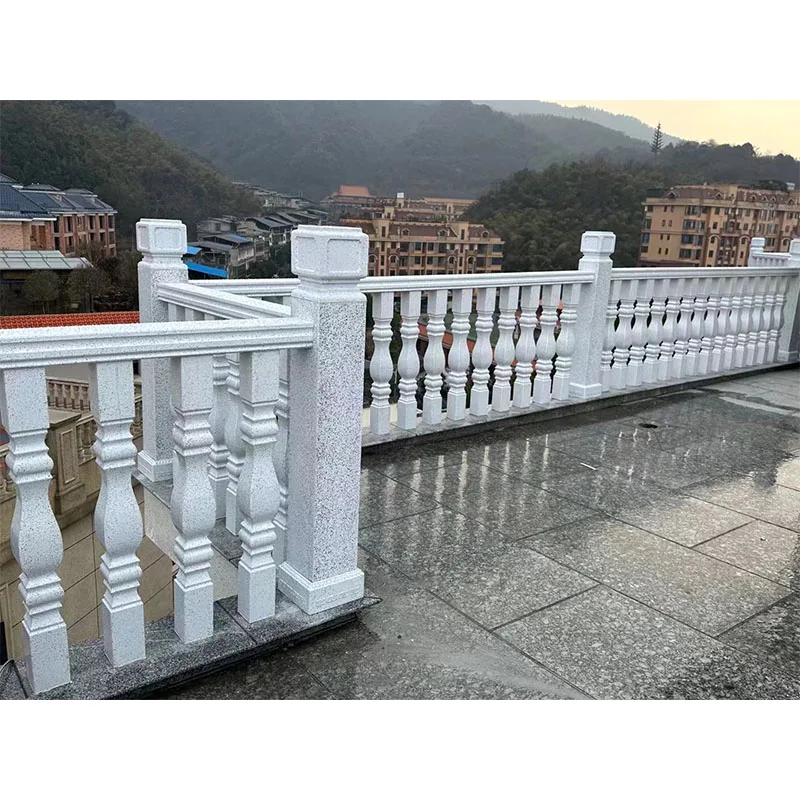 Wholesale roman pillar outdoor luxury aluminum stone imitated guardrail ...