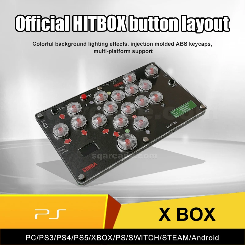 Hitbox Arcade 17key/13key Fightstick Mini Hitbox Fighting Video Game ...
