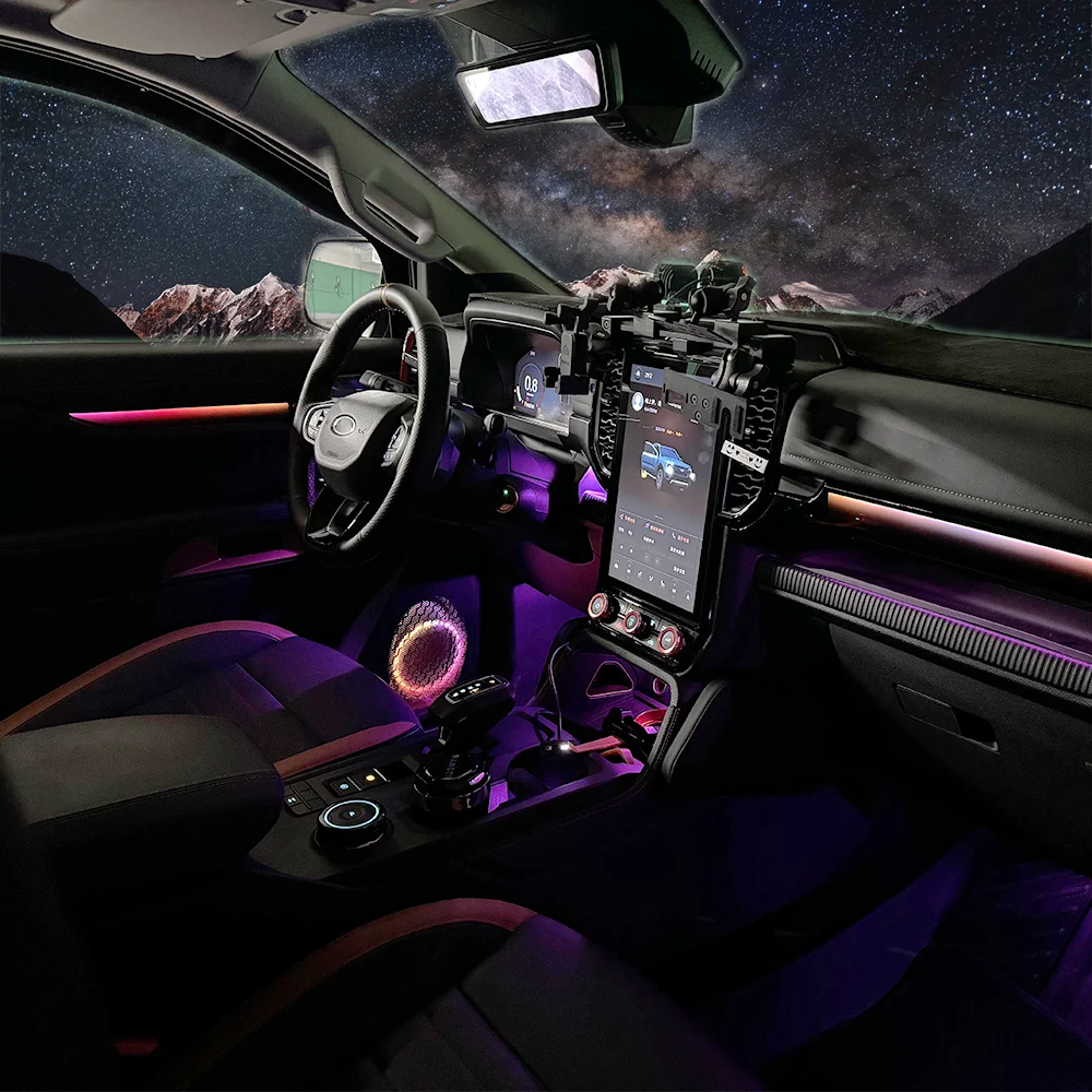 Dynamic 64 Colors Ambient Light for Ford Ranger Raptor 2024 RHD/LHD Car ...