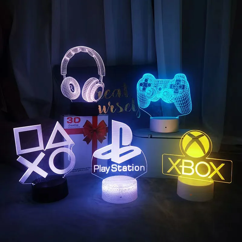 3D Night Light - Customized LED Game Room Desktop Lamp