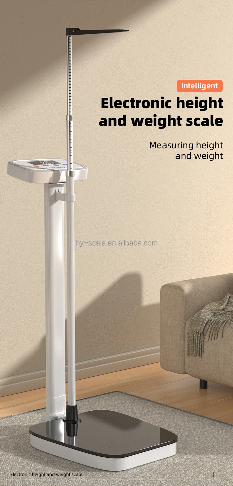 200kg Medical Health Digital Weight Height Machine Body Scale With ...