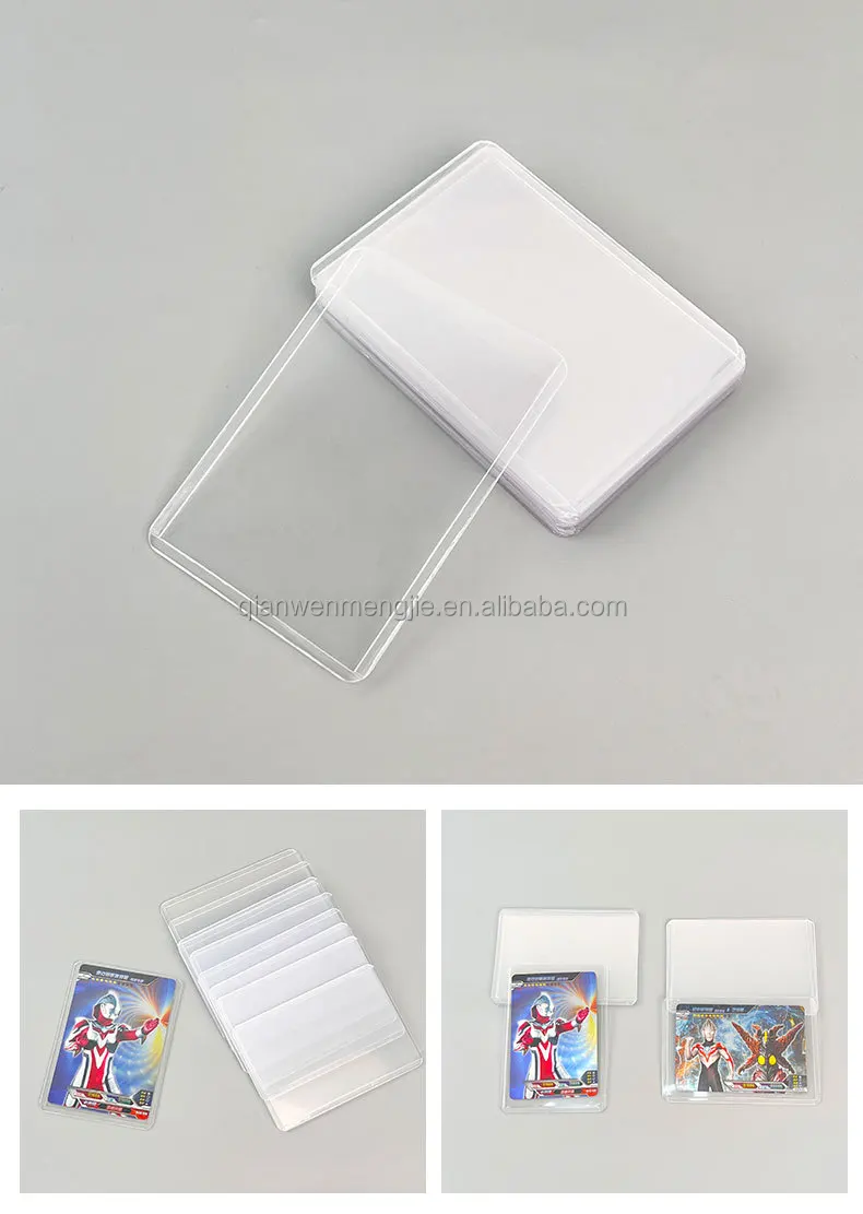 Card TopLoaders PVC Card Holder 3" X 4" Waterproof Double Side Clear ...