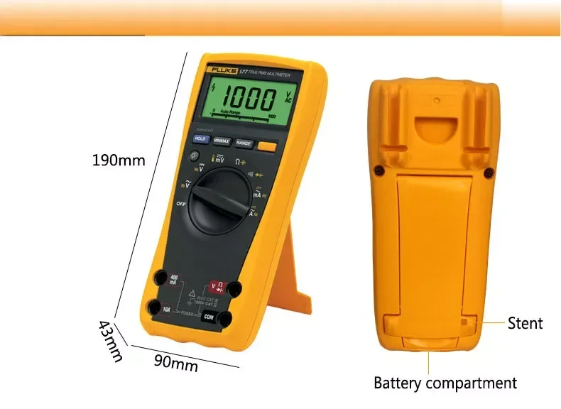 Fl-uke 177C Digital Multimeter Digital Clamp Multimeter 6000 Count Fl ...