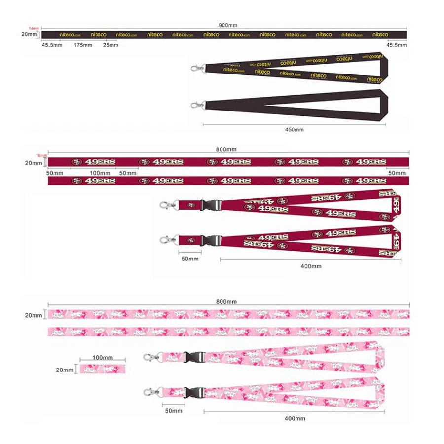 Customized Polyester Woven Tape Lanyards,Mix Color Polyester Pp Webbing ...