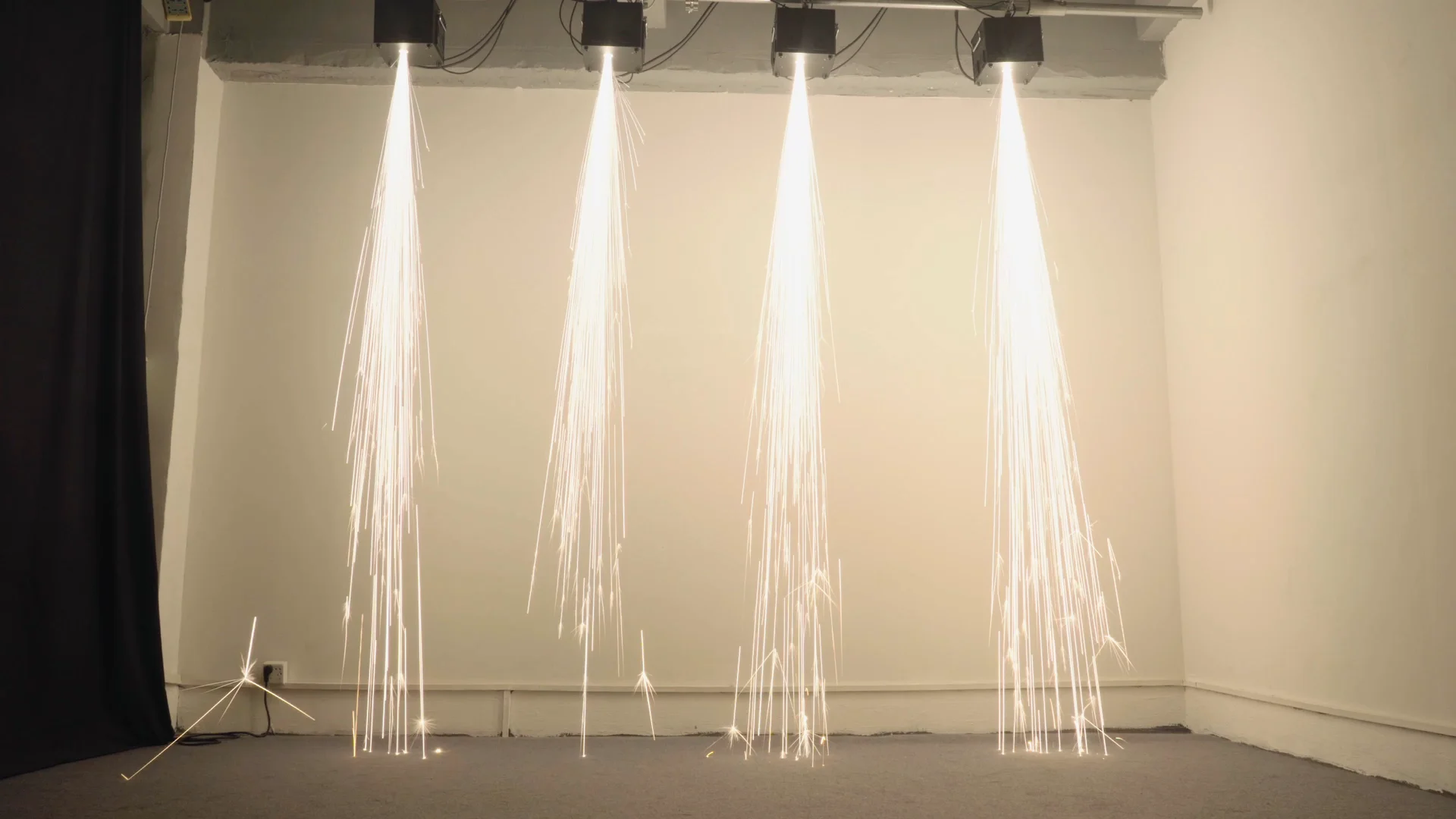 Spray Hanging Down Fireworks Waterfall Cold Spark Fountain Machine With ...