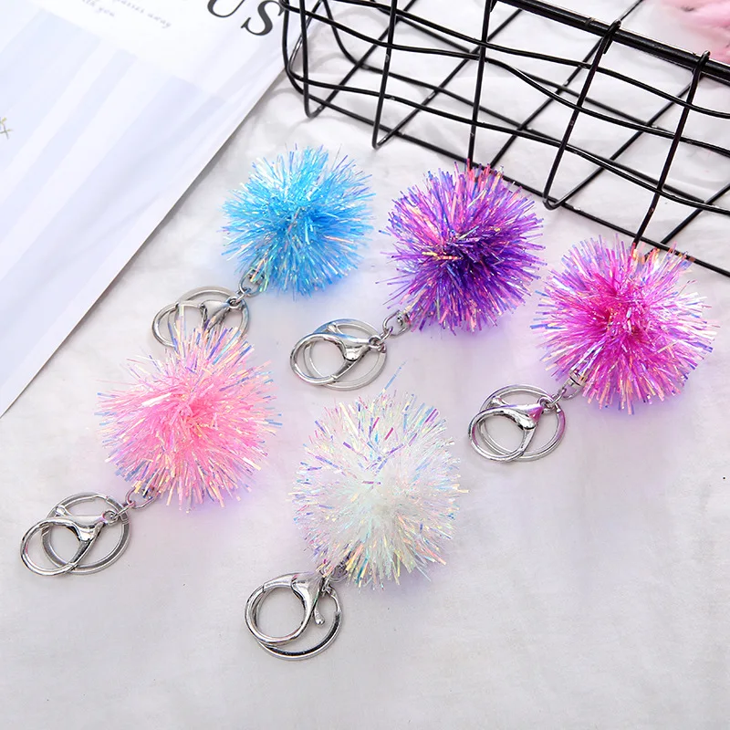 Multi Color Magic Light Gold Color Silk Ball Glitter Glittery Pom Pom ...