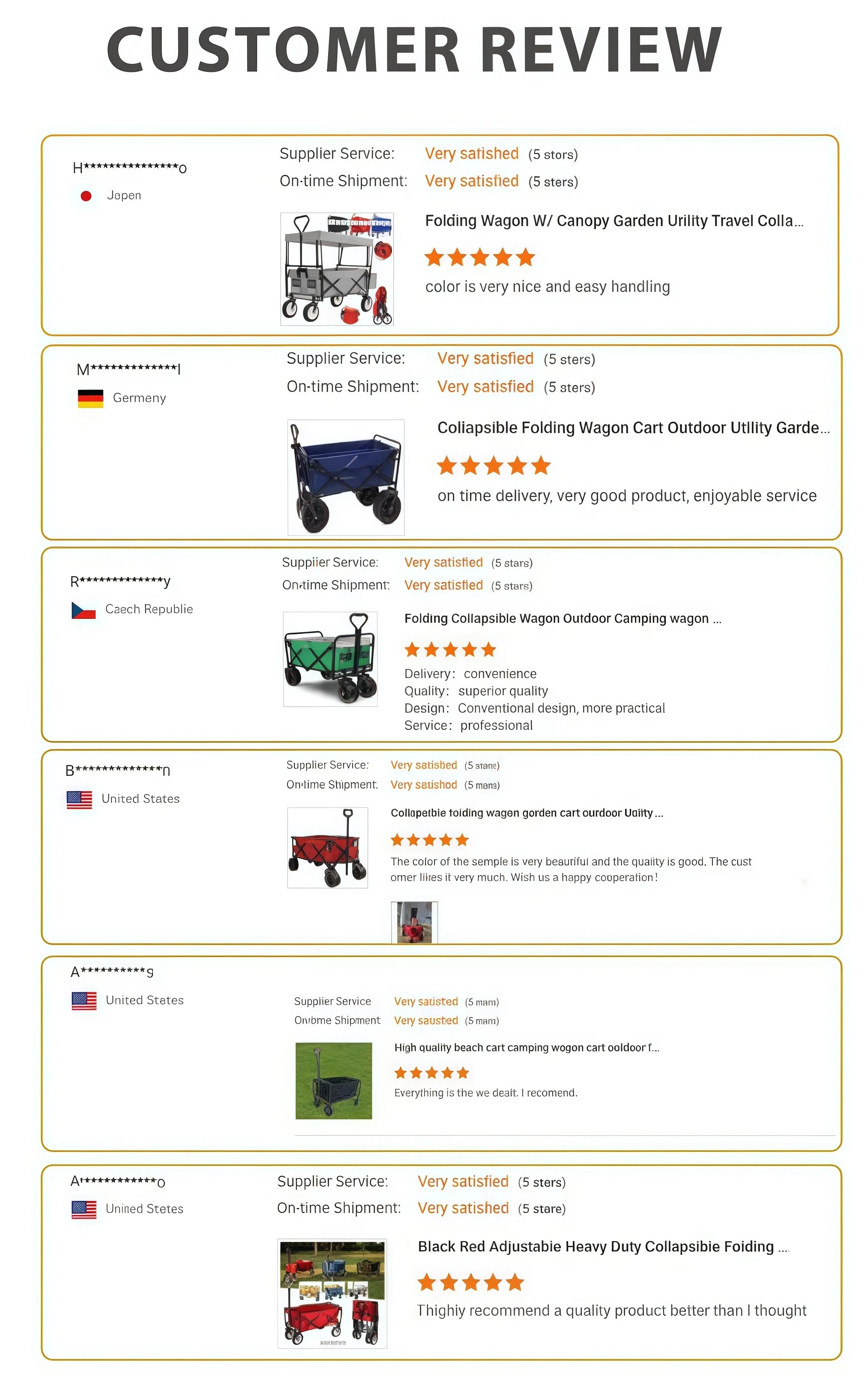 Sports All-Terrain Push Camping Trolley Folding Utility Cart Outdoor ...