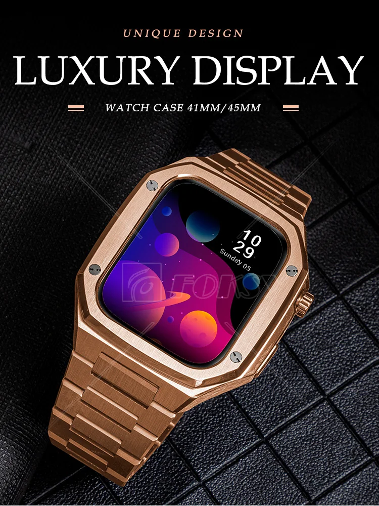 Custom Logo Oem Luxury Stainless Steel Screen Protector Watch Case ...