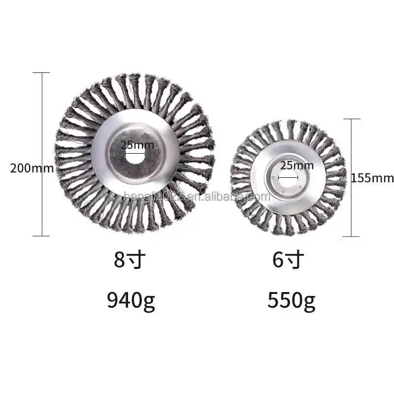 Twisted Wire Disc Type Weedwheel for Lawn Mowers & Weed Whackers