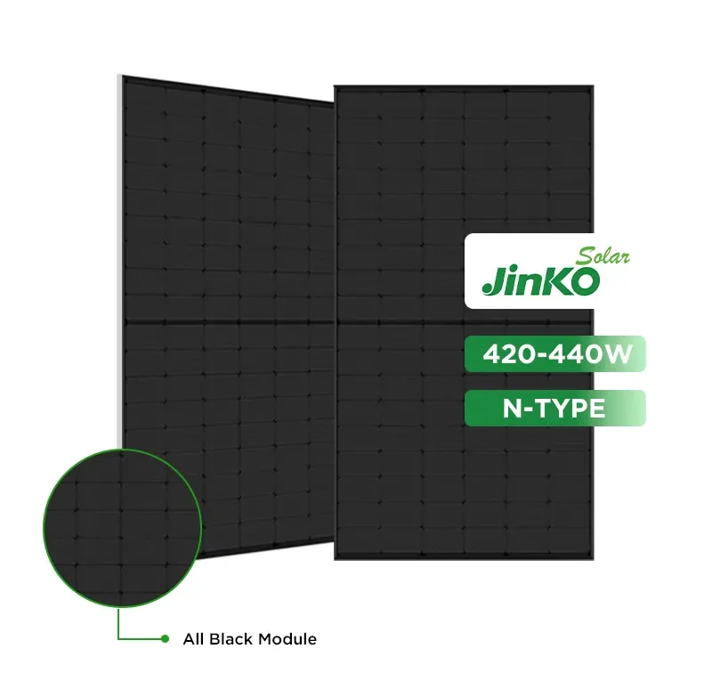 Jinko All Black Topcon Pv Module 420w 425w 430w 435w 440w Jinko Tiger Neo N-type Full Black ...