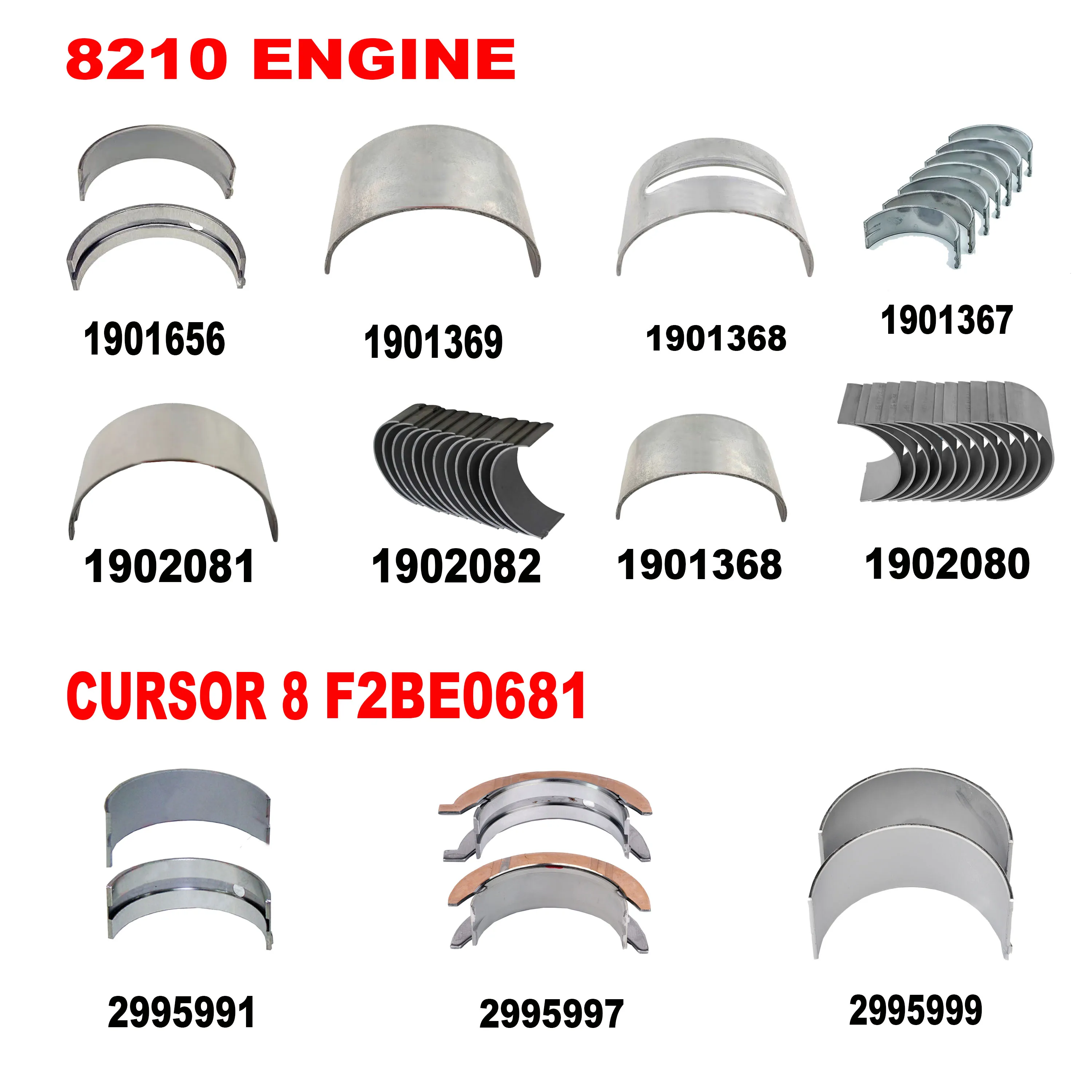 4668570 4718618 4573049 4536228 Kit de cojinetes de arbustos de árbol ...
