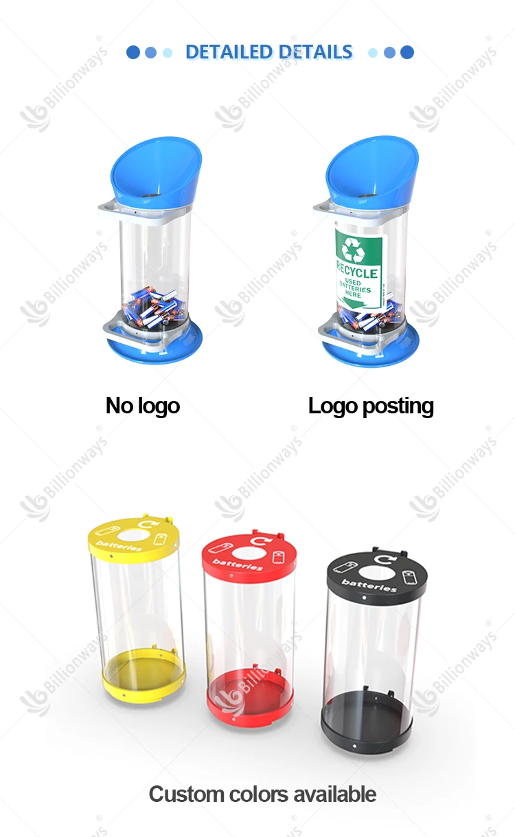 Customized 10l 20l Transparent Clear Acrylic Recycling Tube Container ...