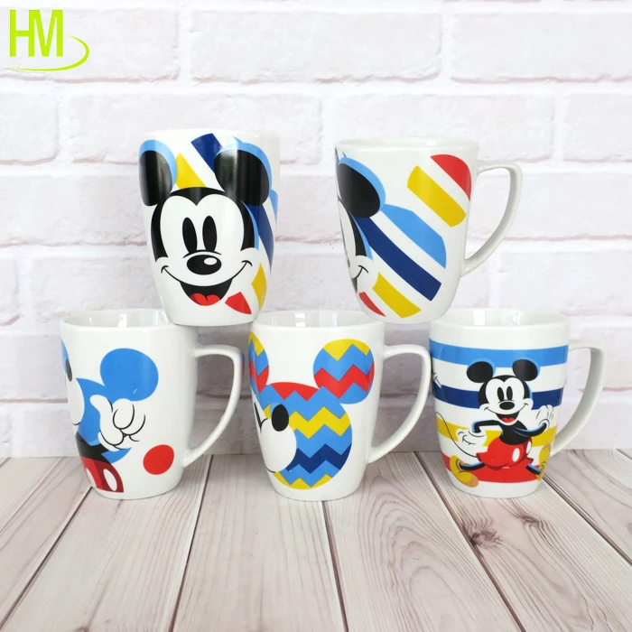 Square Ceramic Stoneware Magic Mug Decal Travel Coffee Cup Mouse Design ...