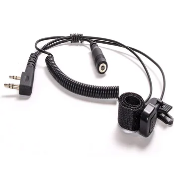 2 Pin To 3.5mm Adapter With Push-to-talk Button Compatible With 2 Pin ...