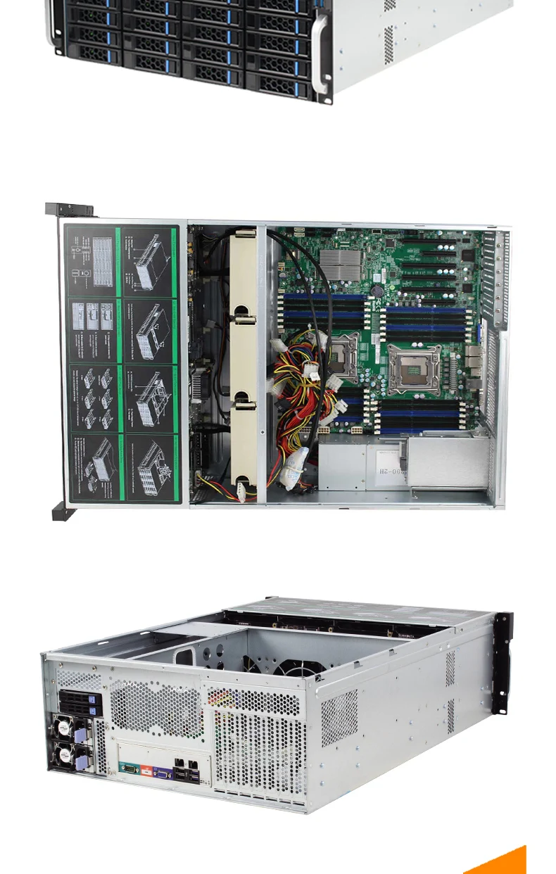 Huge Data Storage with 24 Hotswap Bays - 4U Rack Server Case