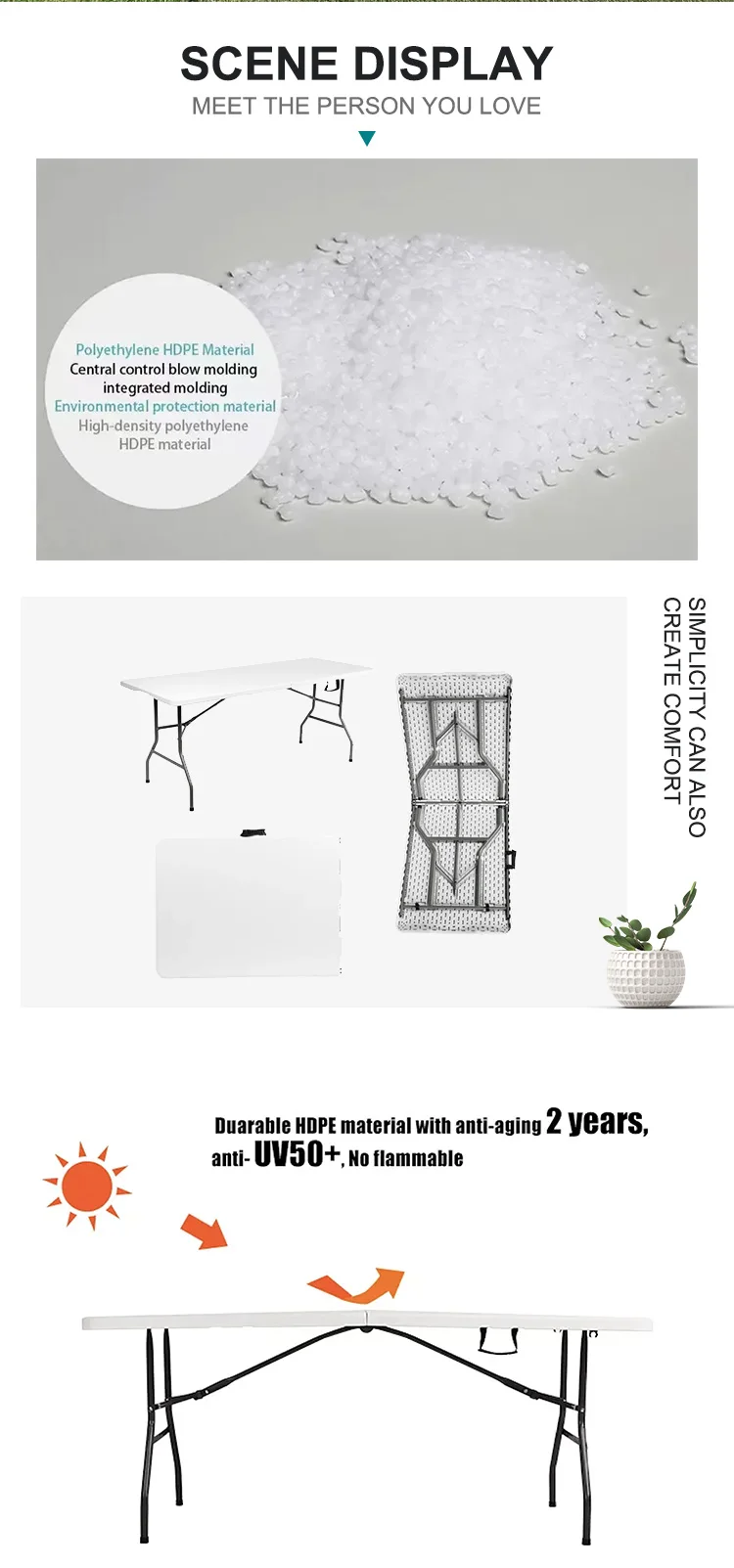 High Quality and Affordable Outdoor Wedding Party Rectangular Plastic ...