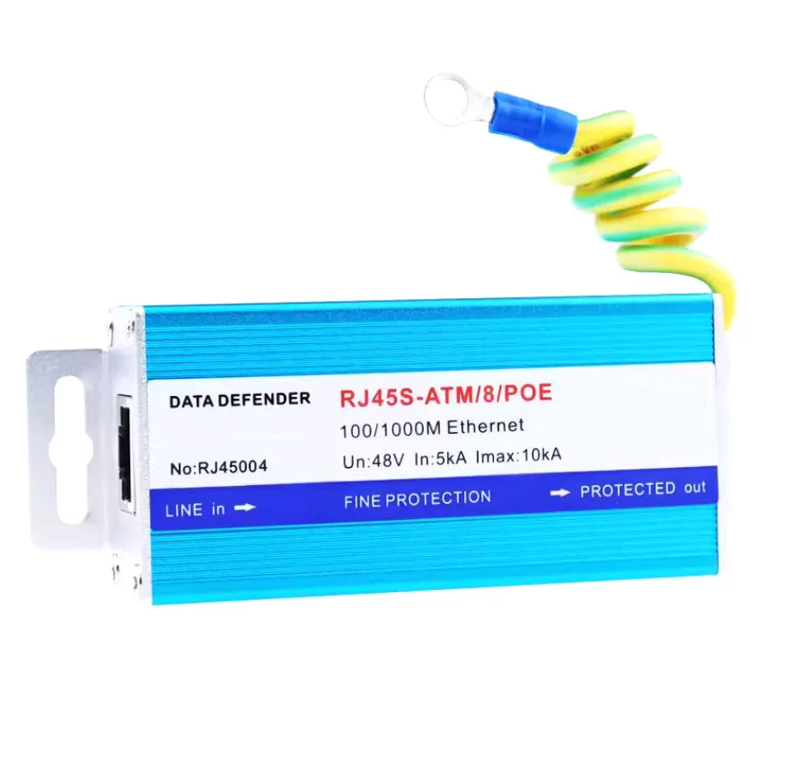 Gigabit Network POE Surge Protecting HD Network Lightning Surge ...