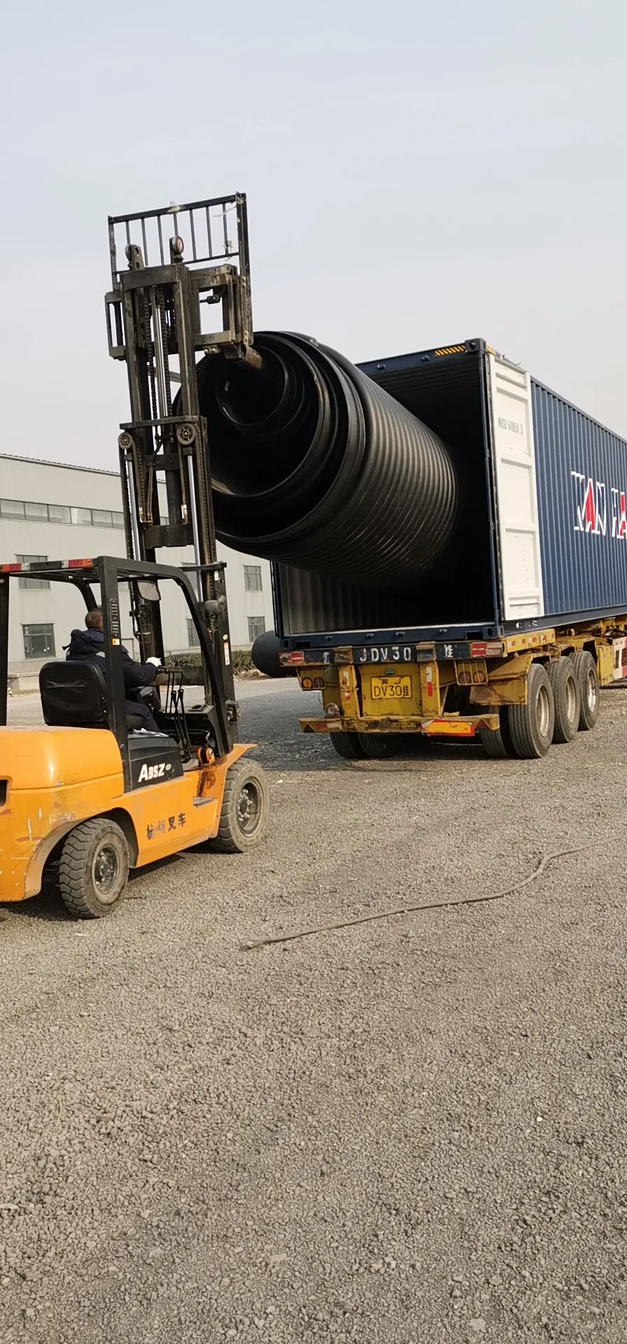 Hdpe Black Plastic Drain Culvert 24 Inches Pe Wall Corrugated Pipe ...