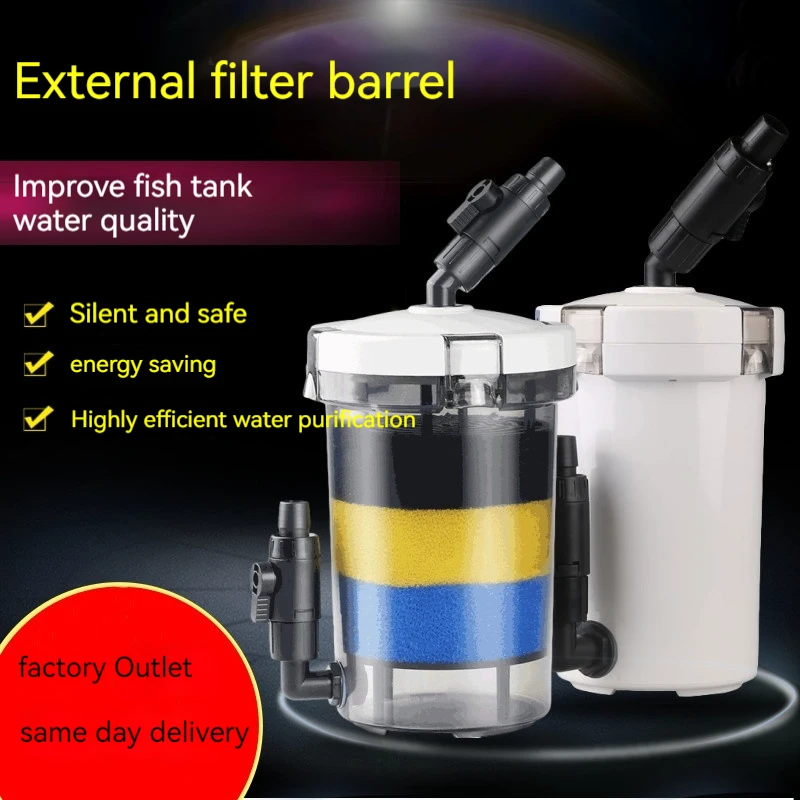Small Fish Tank Front Filter Barrel Unpowered Hw603602 Aquarium ...