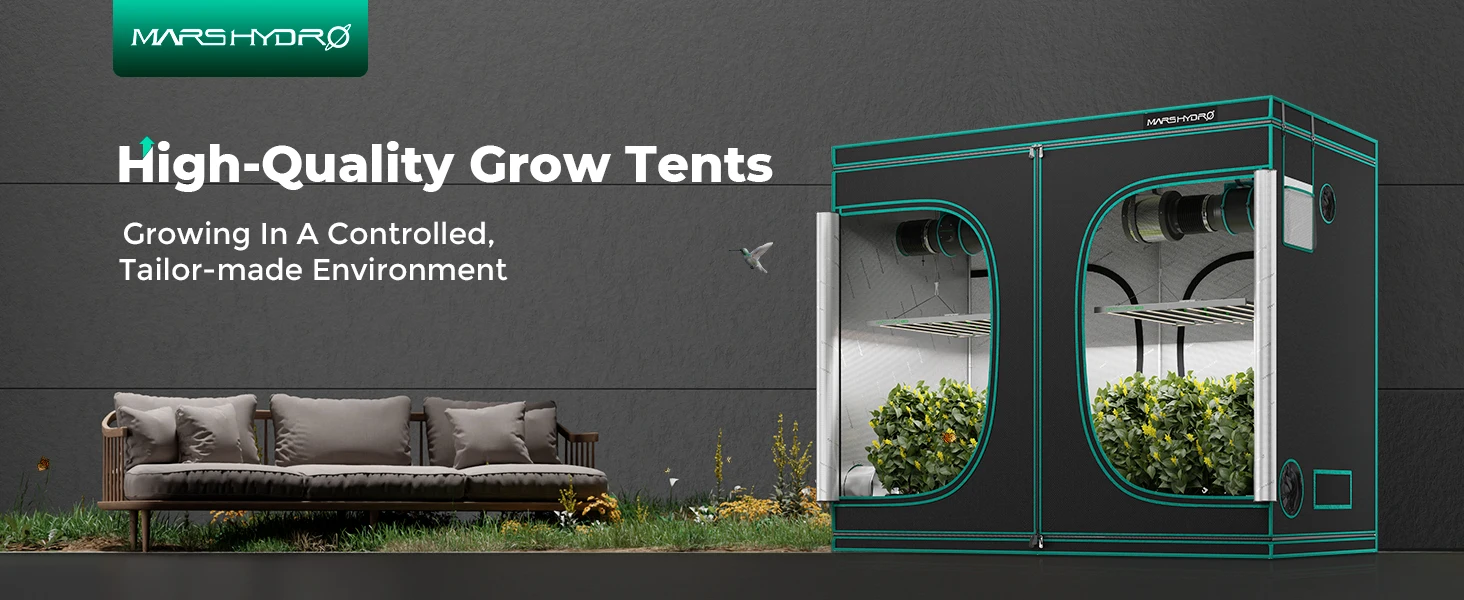 4x8 Mars Hydro Grow Tent - Large Hydroponic Garden Tent