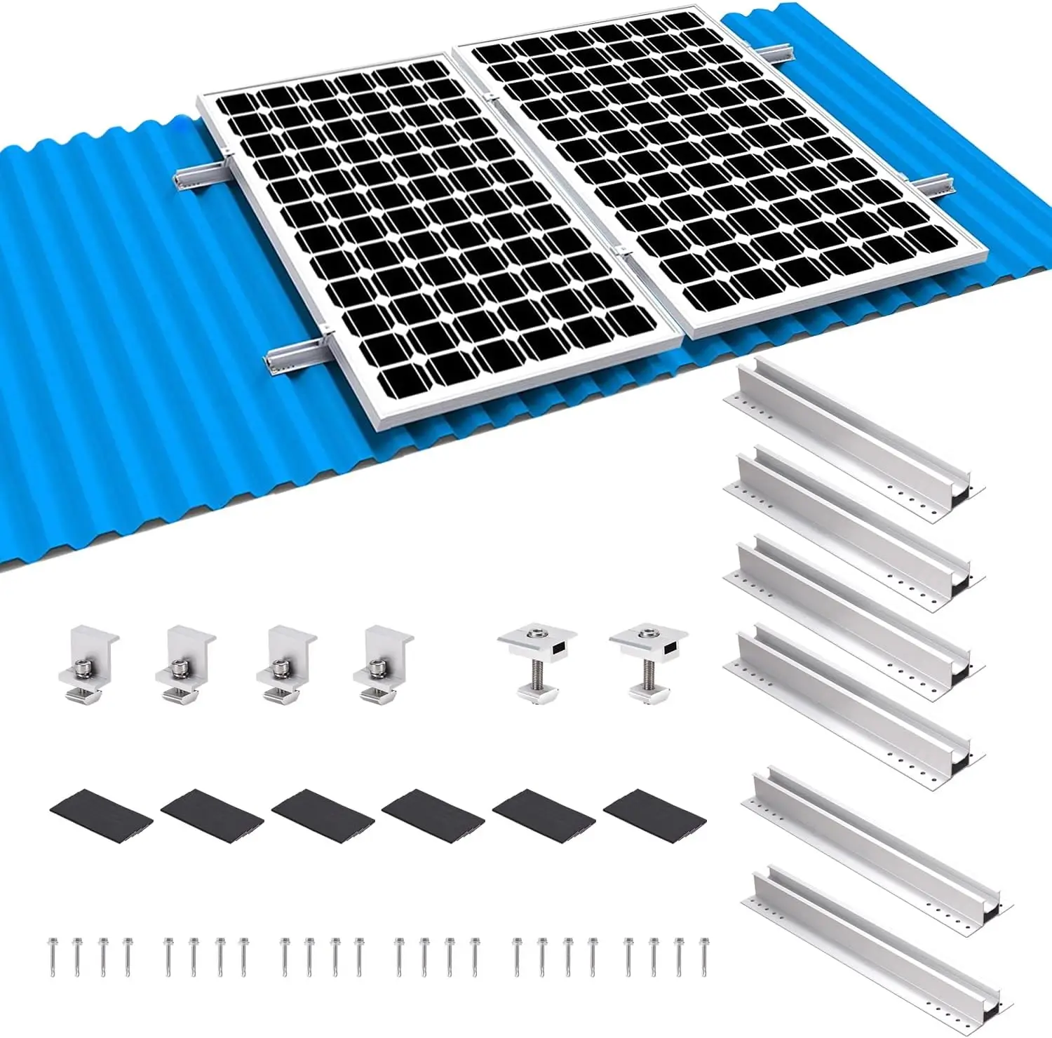 Factory Solar Panel Mounting Trapezoidal Profile Metal Roof Mounting ...