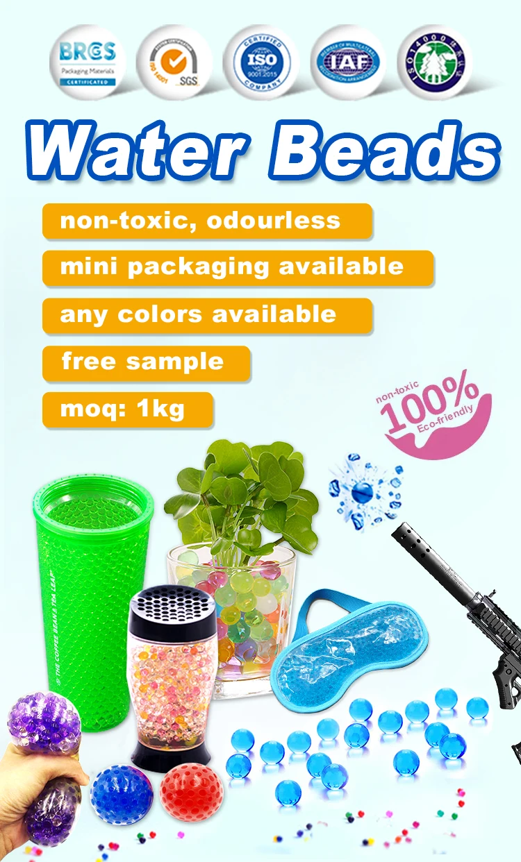 Water Drop Rainbow Mixed Jelly Hydrogel Beads Children's Tactile Toys ...