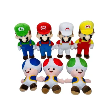 High Quality Super Mario Plush Toys Game Cute Plumber Mario Mushroom ...