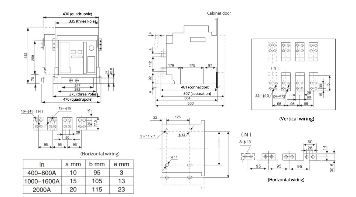 Hight Quality Hycw1 3p 4p Acb 630a 2500a 5000a 6300a Factory Price Draw-out /fixed Type Acb 3 ...