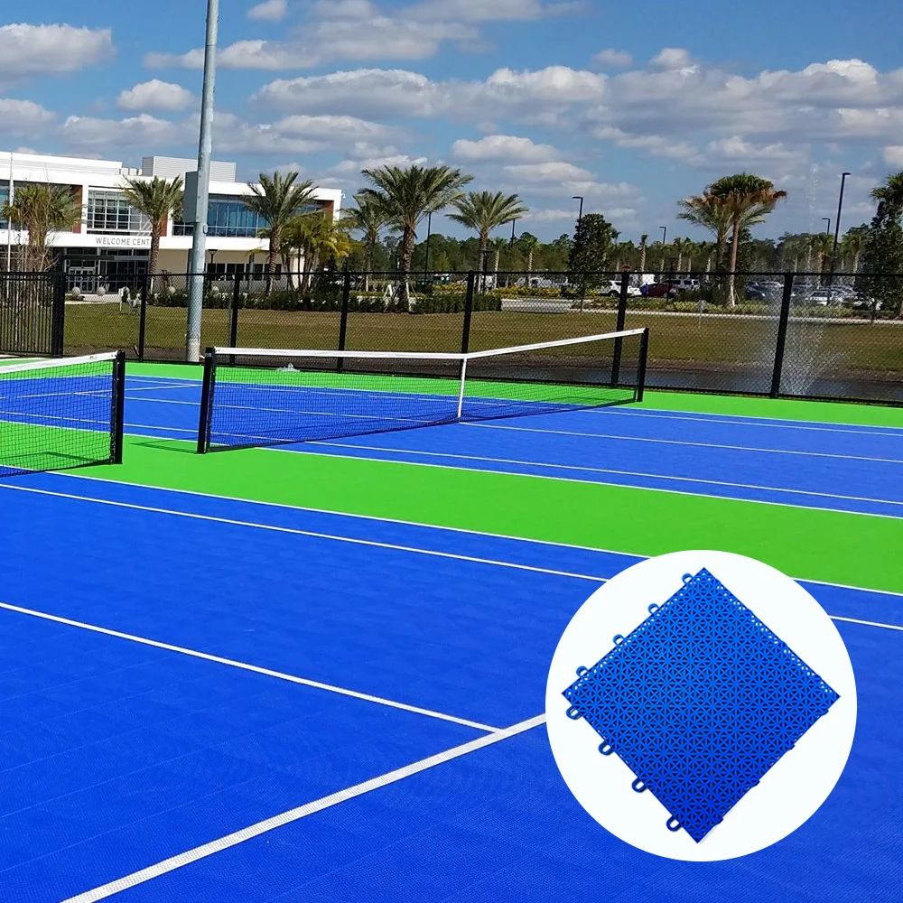 Outdoor Tennis Court Interlocking Floor Tiles Tennis Court Floor PP ...
