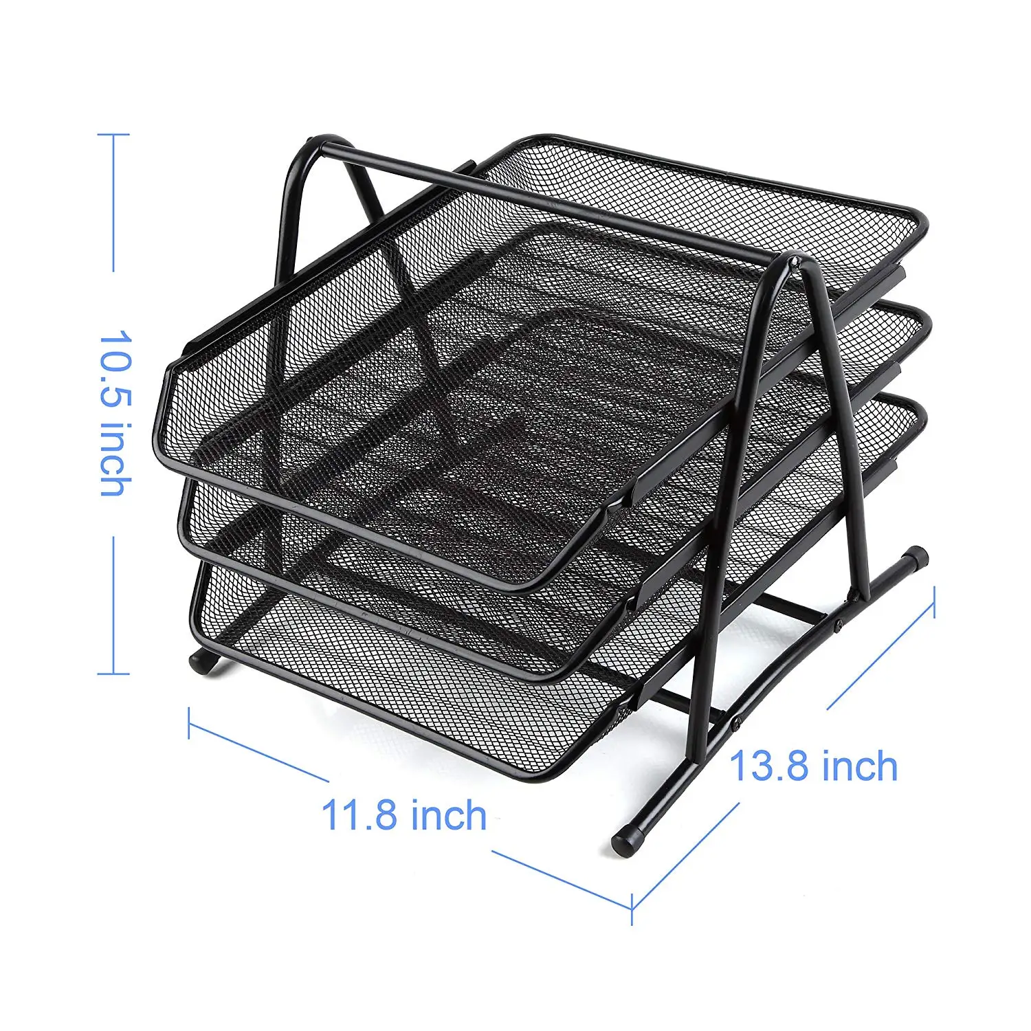 Various Styles Metal 3 Tier Desktop Document Letter Tray Paper File ...