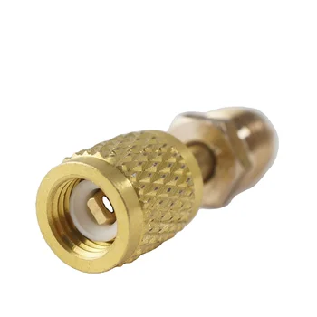 R32 R22 R410 Refrigerant Charging Brass Adapter 1/4" To 5/16" Sae ...