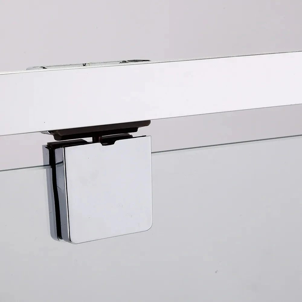 Slim Corner Pivot Folding Door Polished Bathroom Nano Glass Gold Shower ...