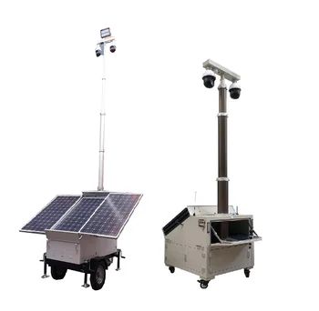 6m 7m Vehicle Mounted Mobile Cctv Surveillance Camera Tower Pole ...