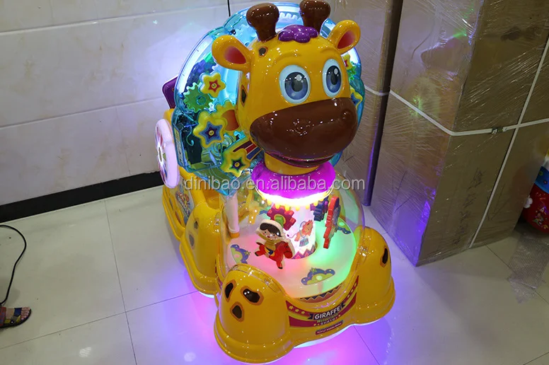 2024 Indoor Cheap Amusement Giraffe Paradise Kiddie Rides Machine ...