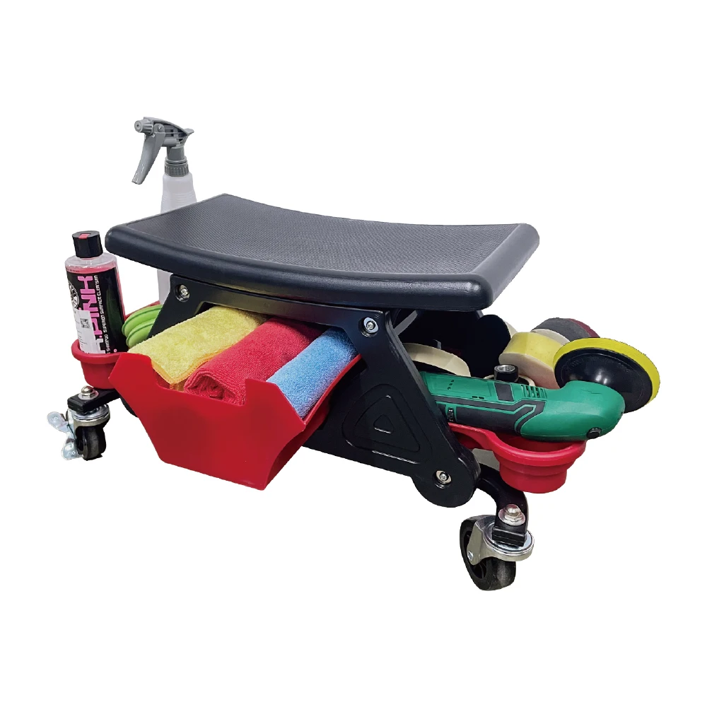 300lbs Heavy Duty Detailing Garage Roller Chair Creeper Seat Mobile ...