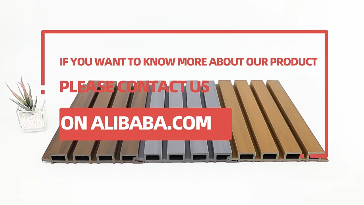 Waterproof Eco Wood Plastic Composite Louvers Wall Cladding Outdoor ...