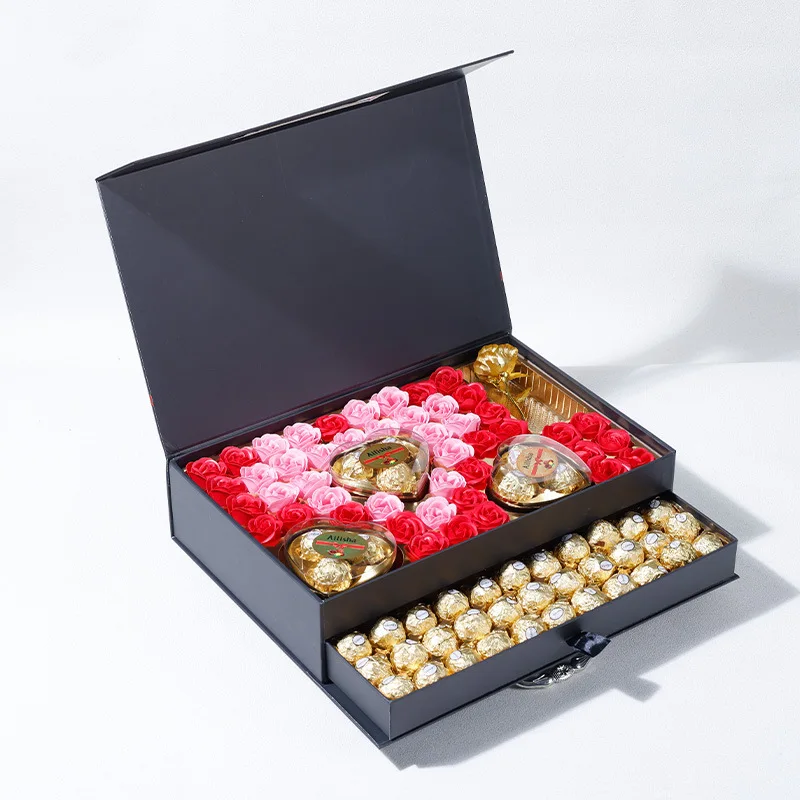 Luxury Paper Empty Magnetic Close Gift Box Sweet Bonbon Chocolate ...