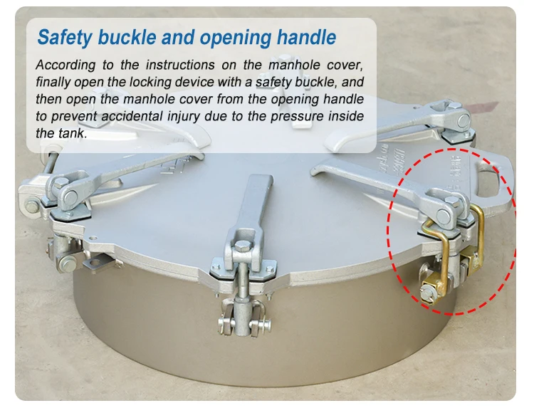 Cement Transportation Aluminum Alloy Cover and Carbon Steel Neck Ring ...