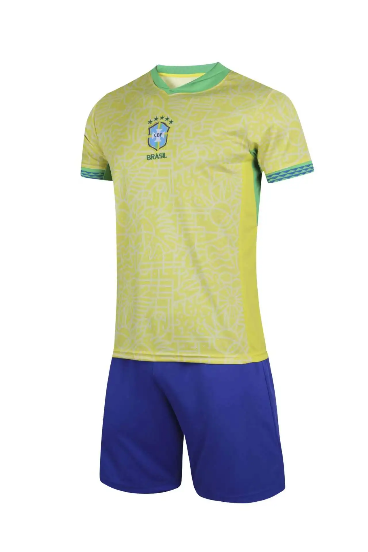 Custom Printed Sweatshirt Clothing Team Shirts Brazil Home Football ...