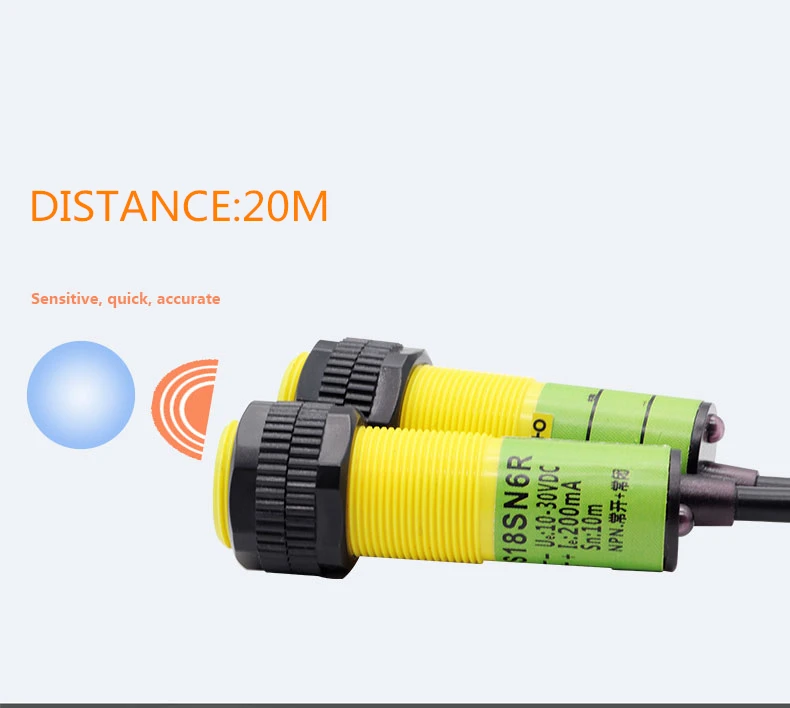 M18 Photoelectric Sensor Infrared Switch Distance 10m Pnp/npn No+nc ...