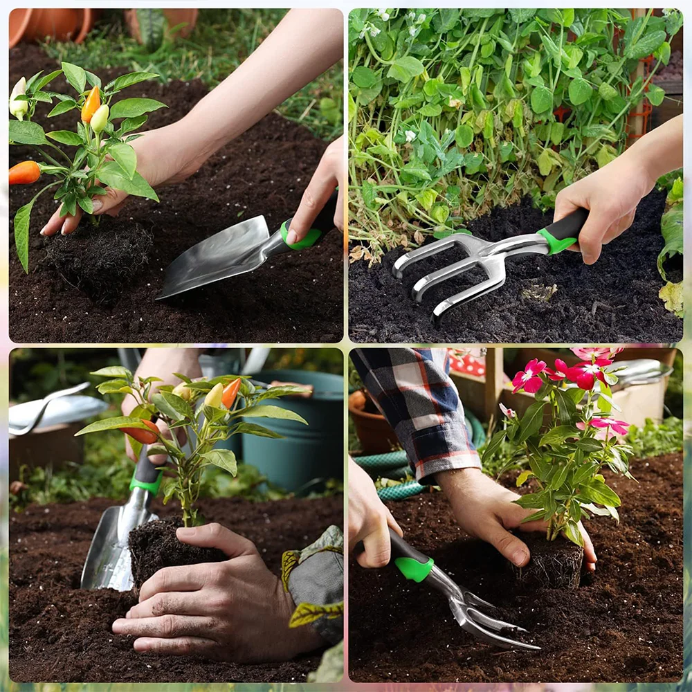 Wholesale Aluminum Alloy Garden Digging Tools Set 8pcs Gardening Hand ...