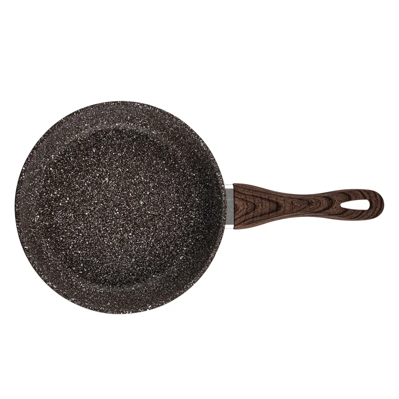 Induction Bottom Brown Marble Non Stick Coating Fry Pan - Buy Marble ...