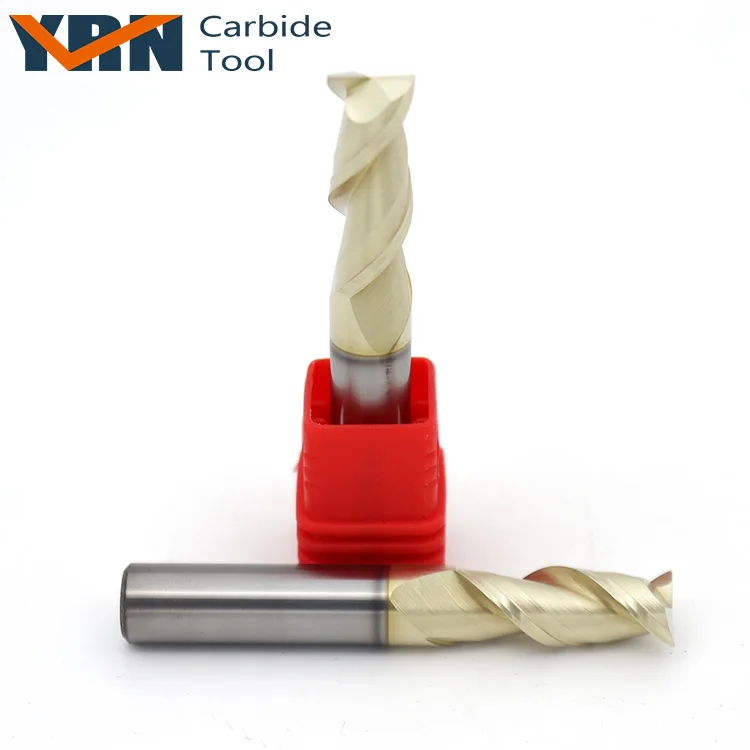 Variable Helix and Pitch 2 Flute Solid Carbide Milling Cutter ZrN ...