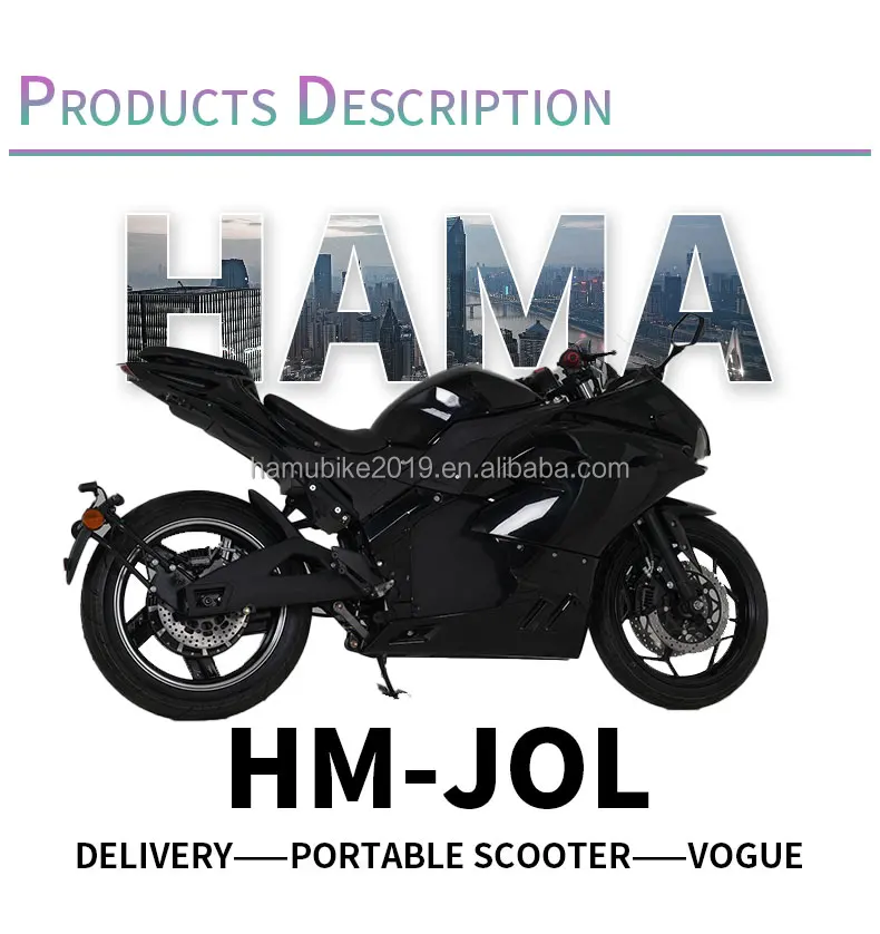 Hama High Performance Adult Electric Motorcycle 8000w Electric Scooter ...