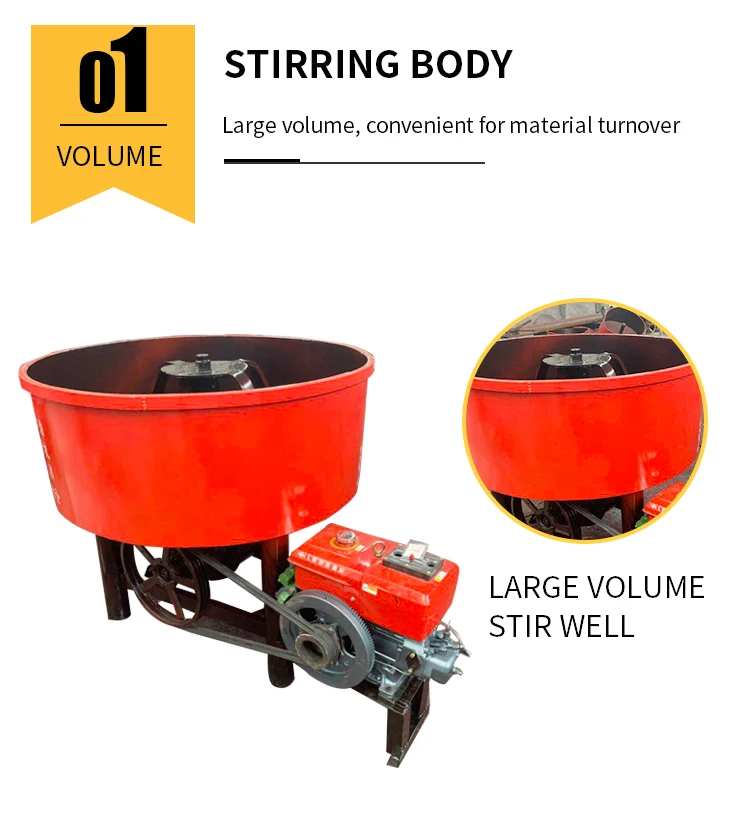 Concrete Mixer for Mixing Blocks and Bricks - Easy to Operate