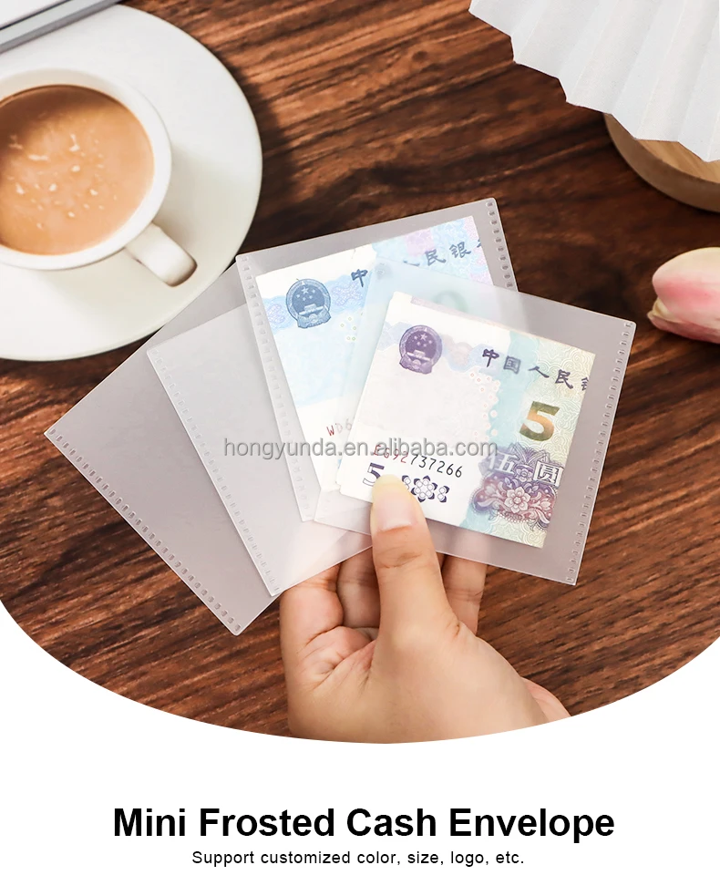 Custom Plastic square Home Savings Organizer Trendy Folded Frosted pp ...