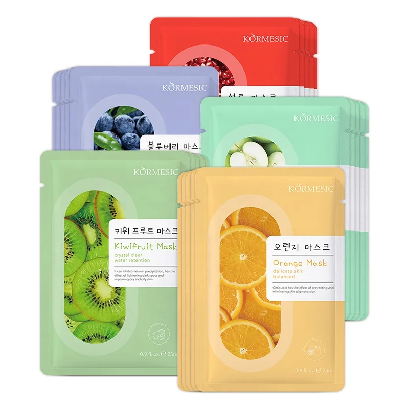 Kormesic Facial Masks Whitening Fruit Skin Care Anti-aging Collagen ...