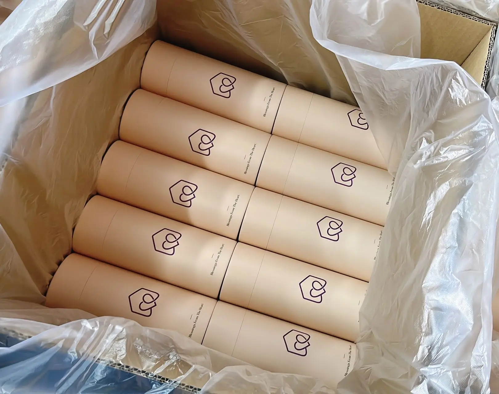 100% Recyclable Cardboard Cylinder Food Packaging Candy Coffee Bean Tea ...