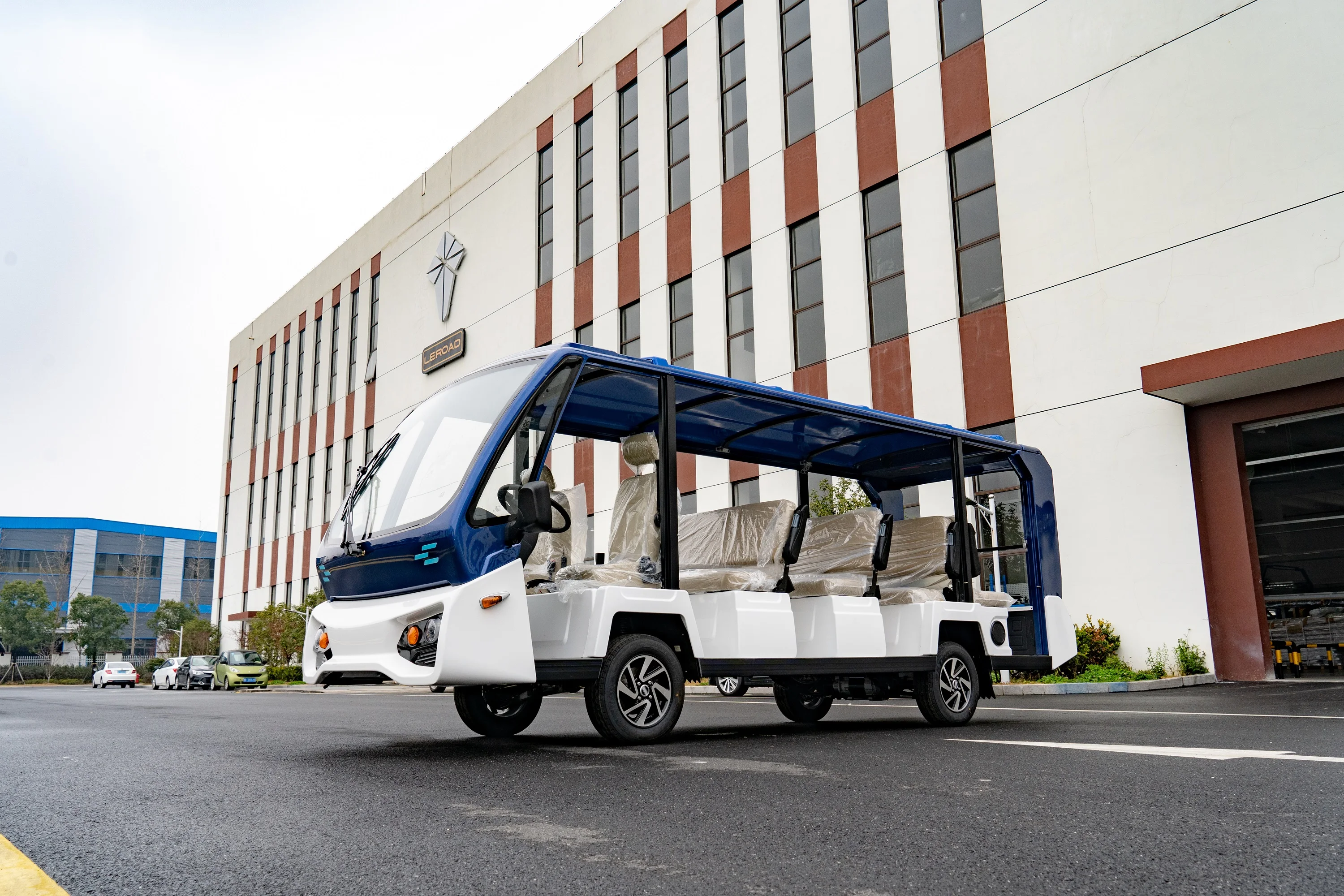Leroad New Brand L14 Sightseeing Car Blue And White Commercial Durable ...